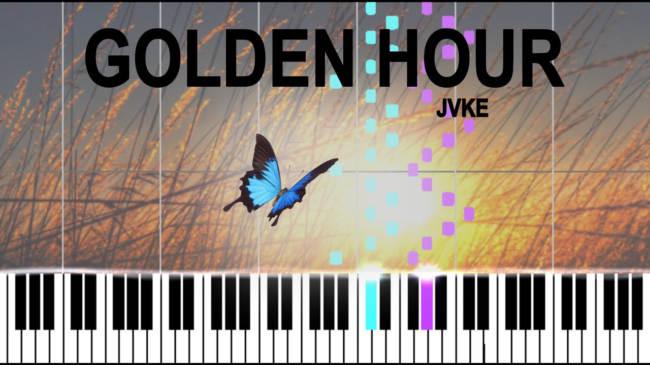 Golden Hour piano tutorial - JVKE - FREE SHEET MUSIC - YouTube