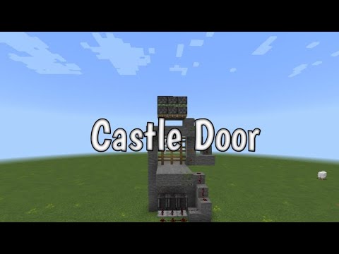 How To Make Castle Door In Minecraft Java/Bedrock 1.19 - YouTube