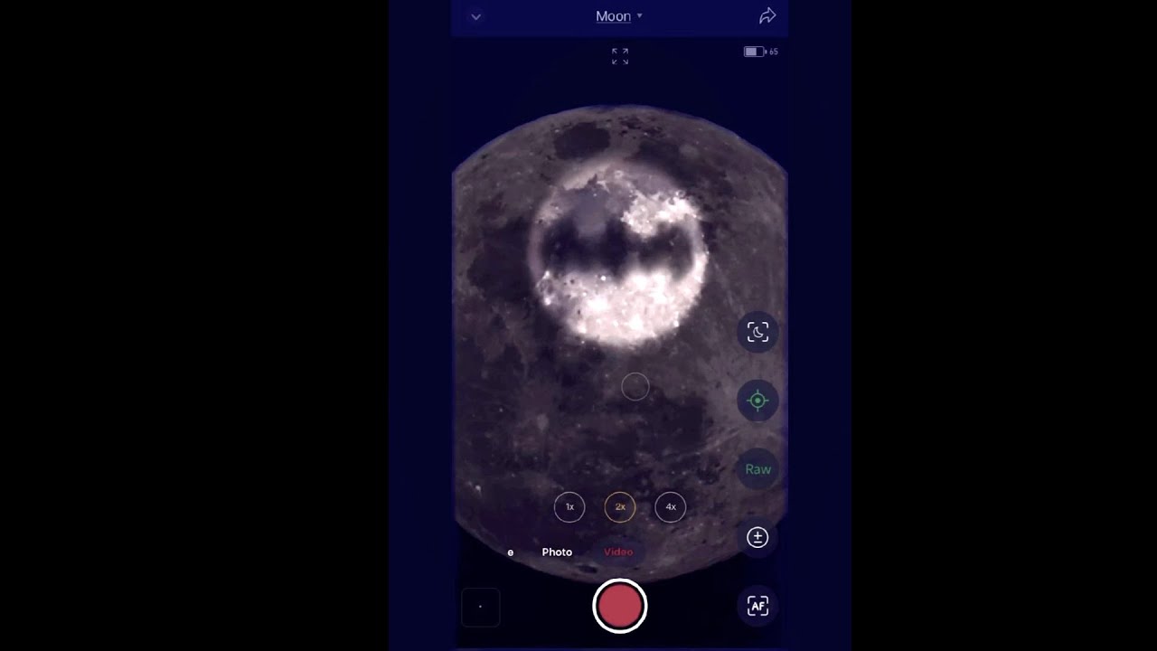 Seestar: Bat Signal on Full Moon! 🦇 - YouTube