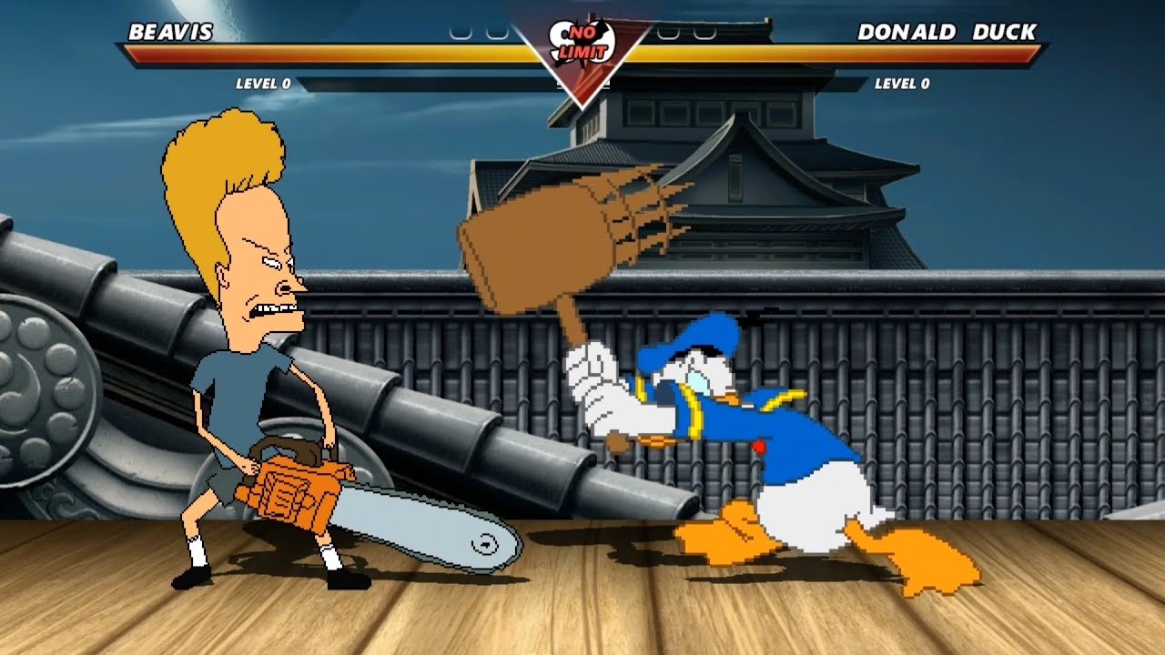 BEAVIS vs DONALD DUCK - Highest Level Incredible Epic Fight! - YouTube