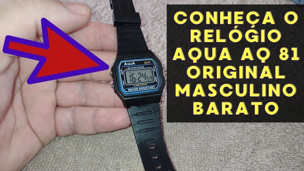 Conheça o relogio aqua aq 81 original digital masculino bom e barato ...