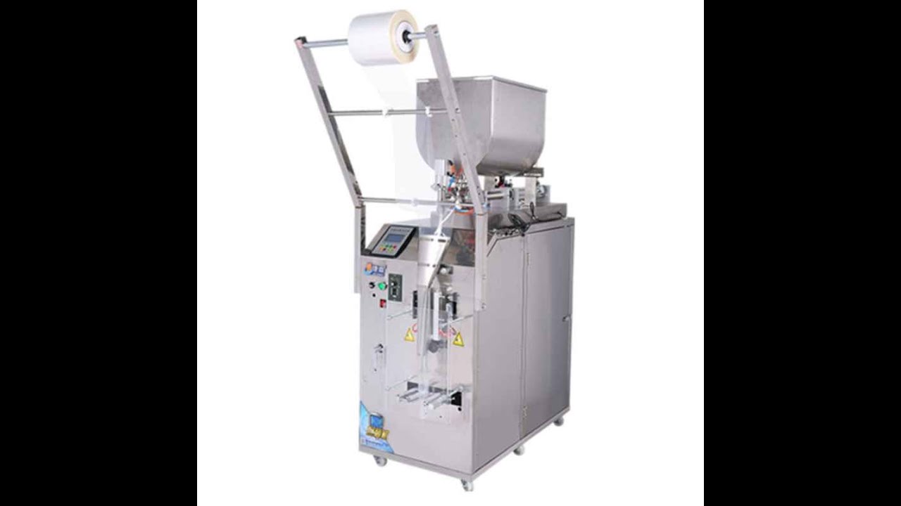 Automatic liquid paste packaging machine - YouTube