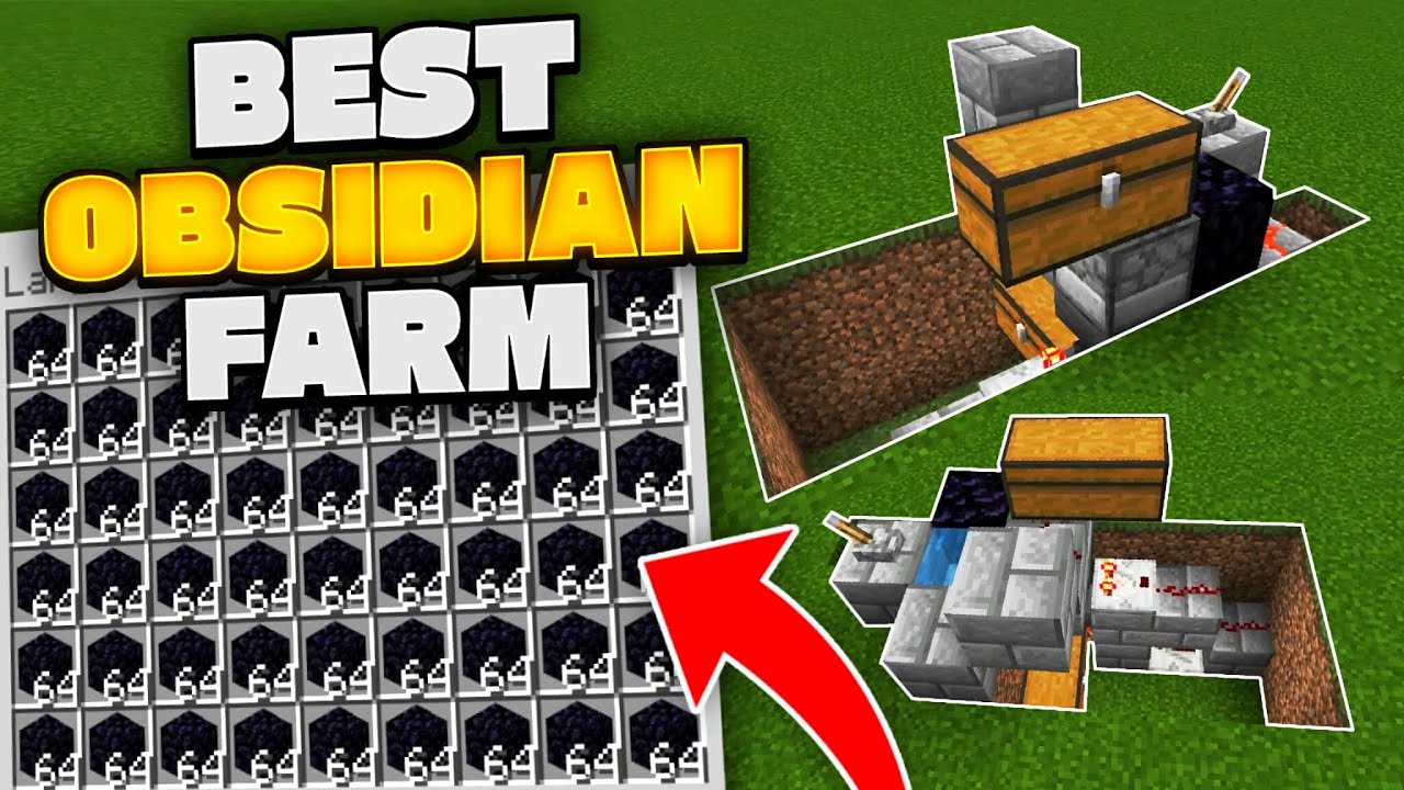 Minecraft Easy Obsidian Farm - Minecraft Bedrock 1.21 (Tutorial) - YouTube