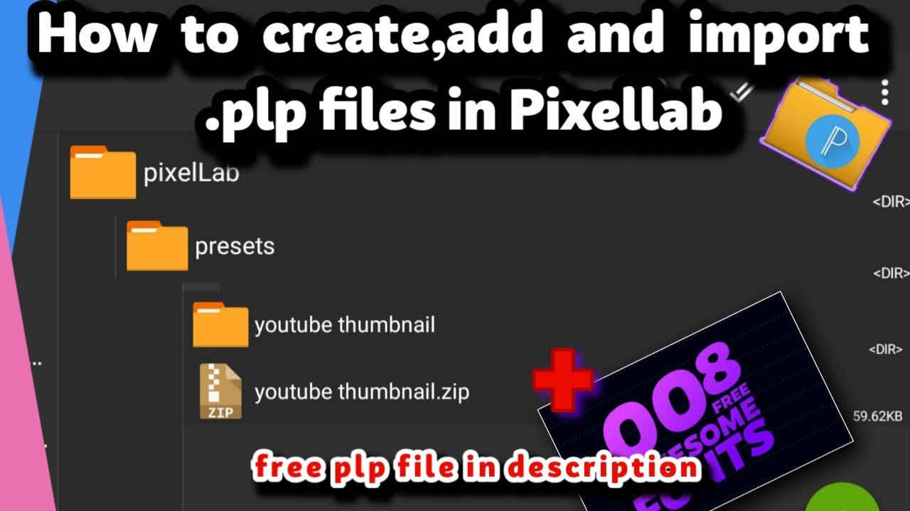 How to create, add and import .plp files in Pixellab || kfa designs ...