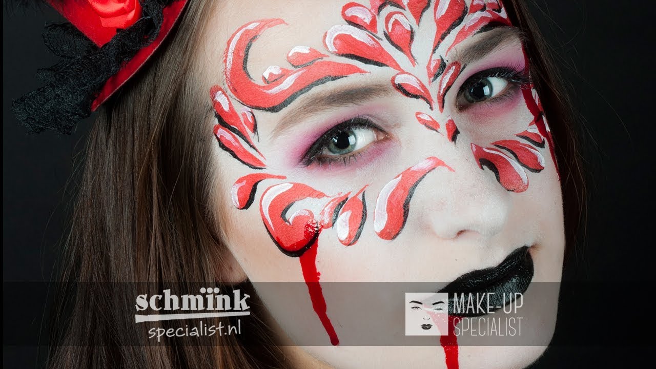 Masker Halloween Schminktutorial - YouTube