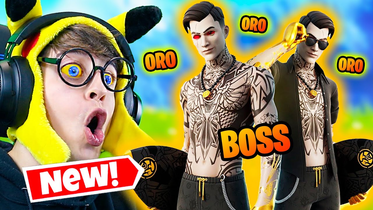 NUEVO **MIDAS** GOLDEN BOSS SKIN Challenge en Fortnite Battle Royale ...