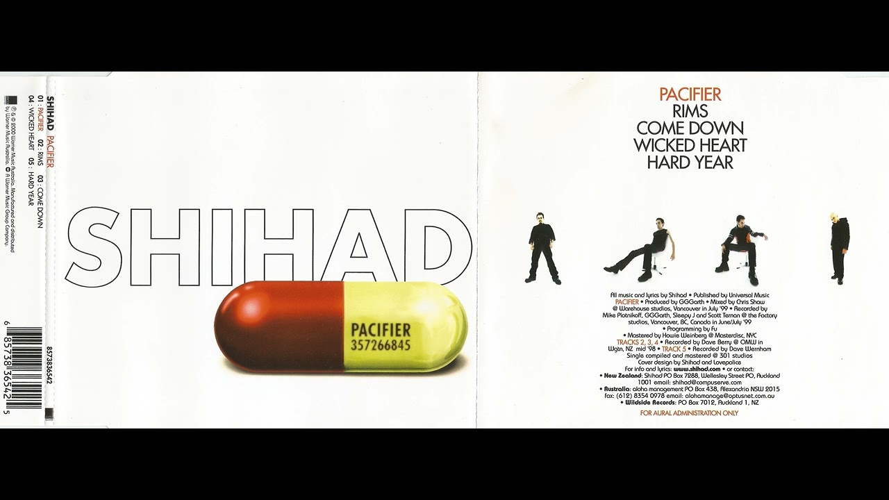 Shihad – Pacifier - YouTube