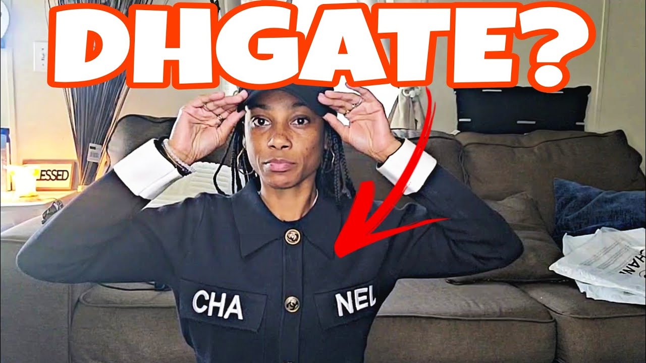 Chanel Polo Jacket 😍 dhgate unboxing + try on - YouTube