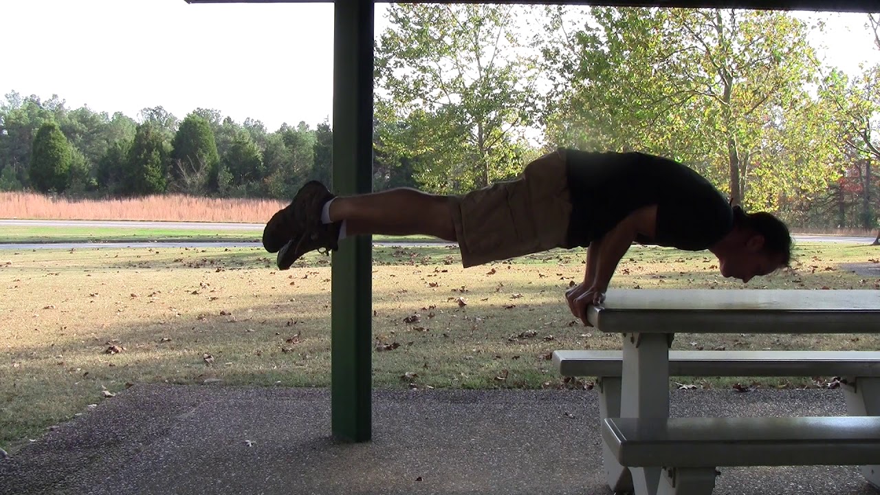 Quick Picnic Table Workout (High Level) - YouTube