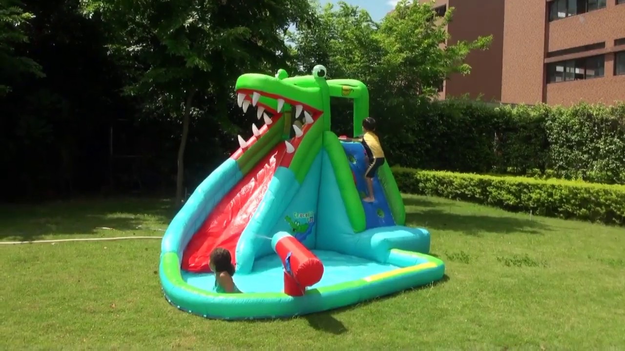 Happy Hop Krokodil Csúszda / Happy Hop The Crocodile Pool 9240 - YouTube