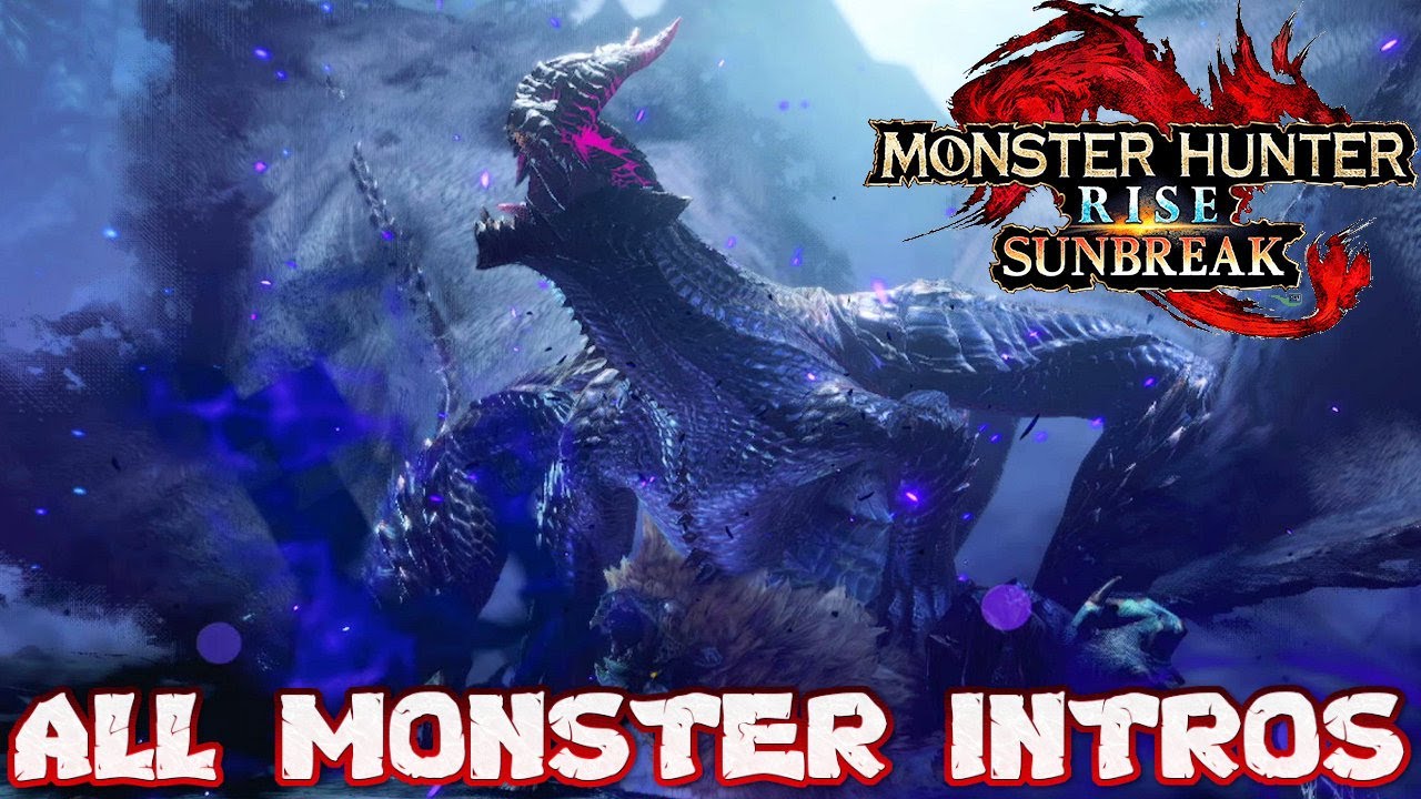 MHR Sunbreak All Monster Intros (Ecology Cutscenes) - YouTube
