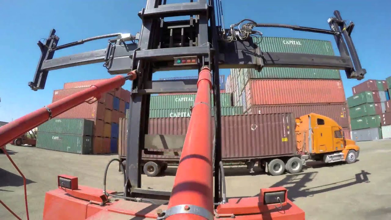 A Day Inside a Shipping Container Terminal - POV Time Lapse - YouTube