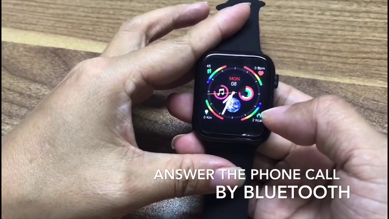 Show how to have phone by Smart watch I6 /IWO 11 for iPhone - YouTube