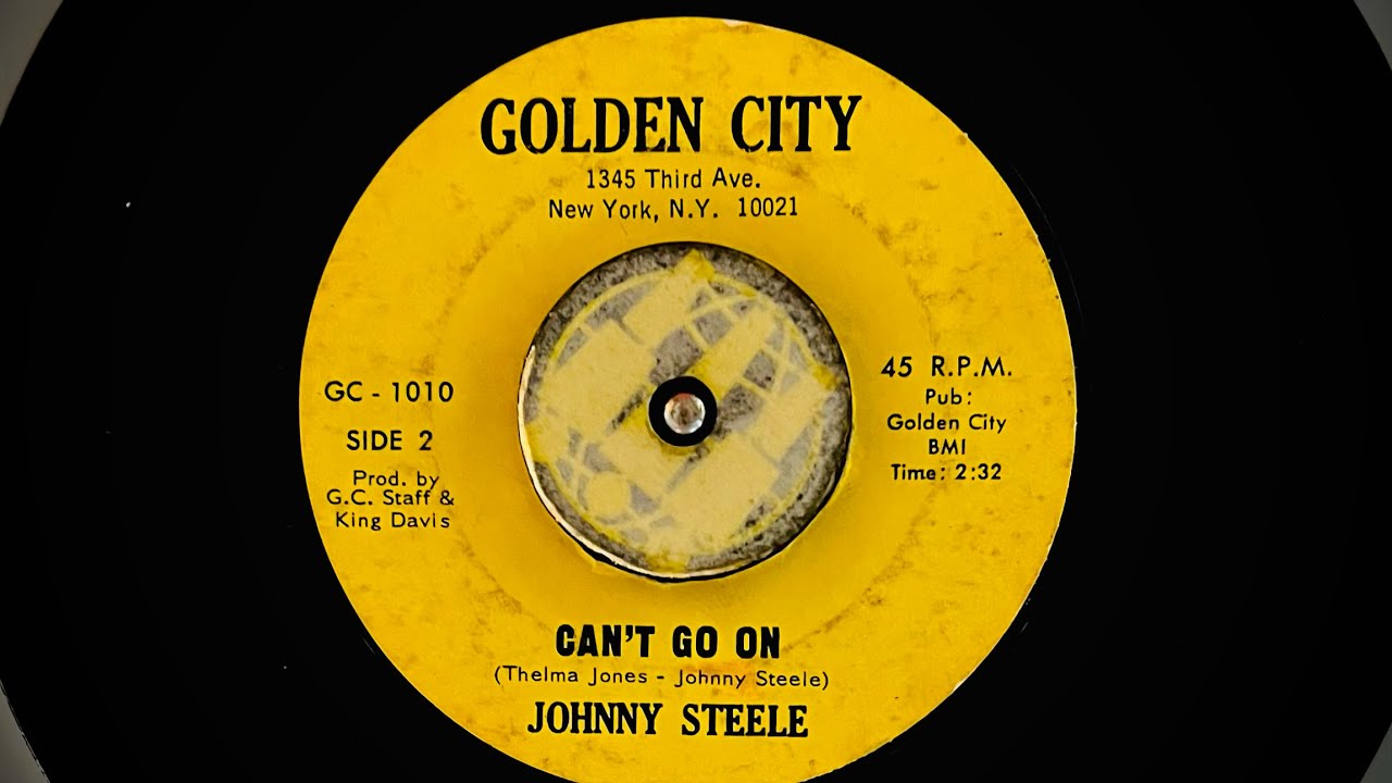 JOHNNY STEELE “ CAN'T GO ON “ 1969 GOLDEN CITY records Deep soul - YouTube