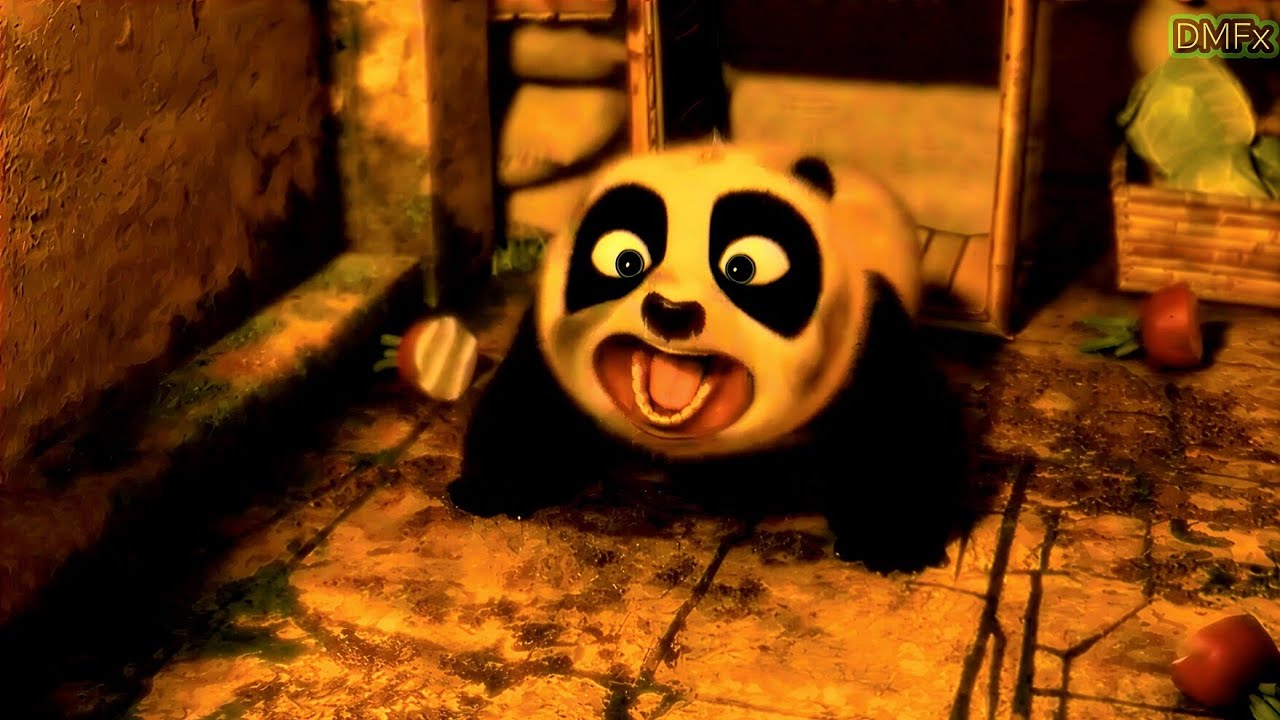 Kung Fu Panda | Cute Baby Panda in the radish cart Moments Clips ...