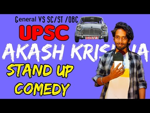 UPSC standup comedy (Akash Krishna) #youtube #youtubevideos # ...