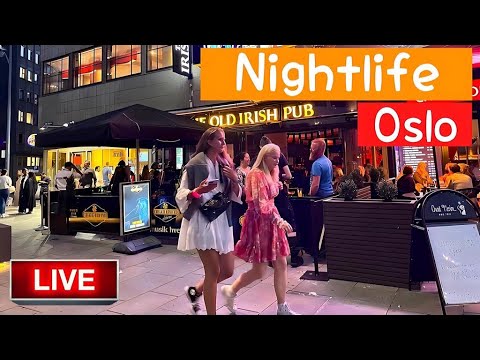 🔴 Live Oslo Norway night life suterday - HD 1080 60 fps - YouTube