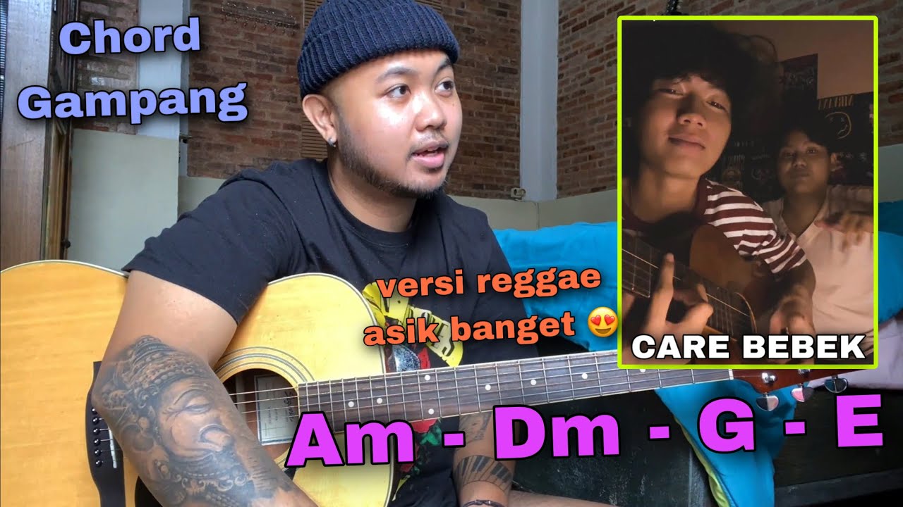 Tutorial Gitar Reggae (Care Bebek - Jegeg Bulan) Viral Tiktok Chord ...