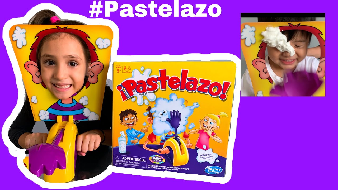 JUGANDO PASTELAZO | KIDS PIE FACE CHALLENGE | CARA SPLASH | UNBOXING ...