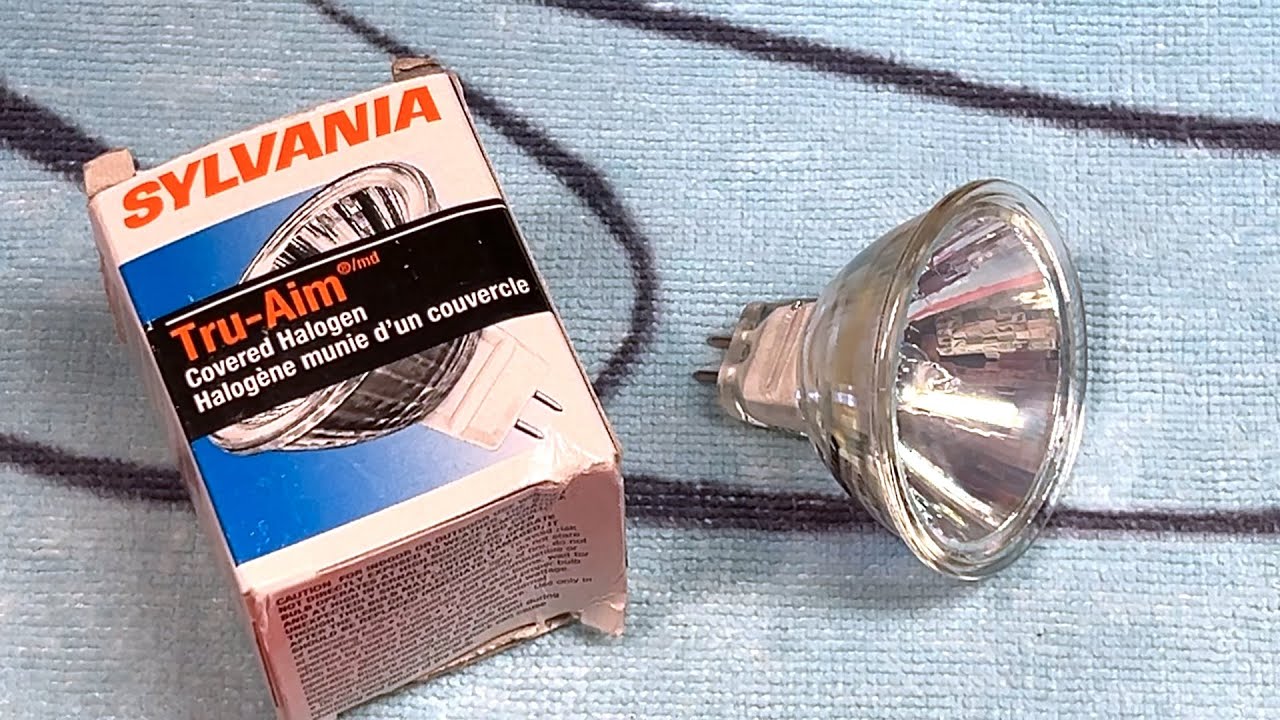 Sylvania MR16 Tru-Aim 50watt Halogen Flood Light Bulb - YouTube
