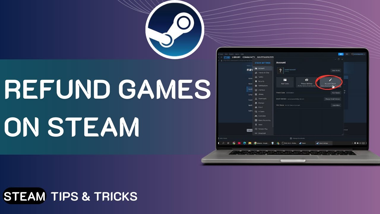 How To Refund Games On Steam (2025) | Refund A Steam Game - YouTube