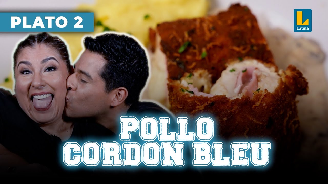 Pollo cordon bleu en salsa de champiñones con puré de papas y arroz ...