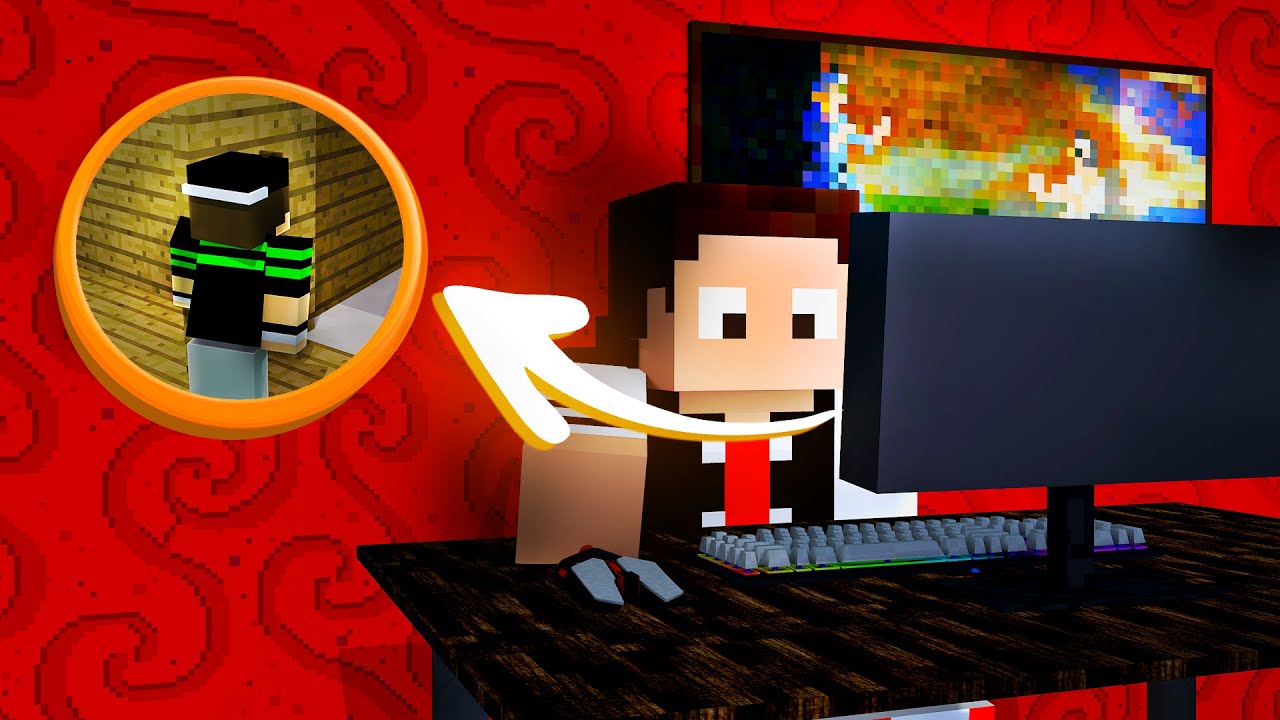 Espionei O Bruninho Pelas CÂmeras De SeguranÇa No Minecraft Youtube