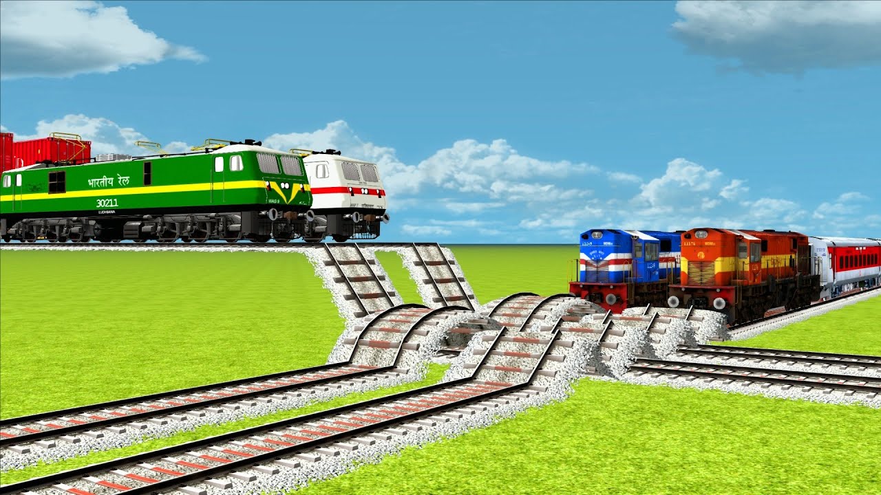 HIGH SPEED WAG-9 COLLIDES WITH ANOTHER TRAIN ON THE MOST EXTREME ...