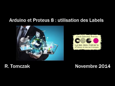Utilisation des Labels (étiquettes) sous Proteus 8 - YouTube