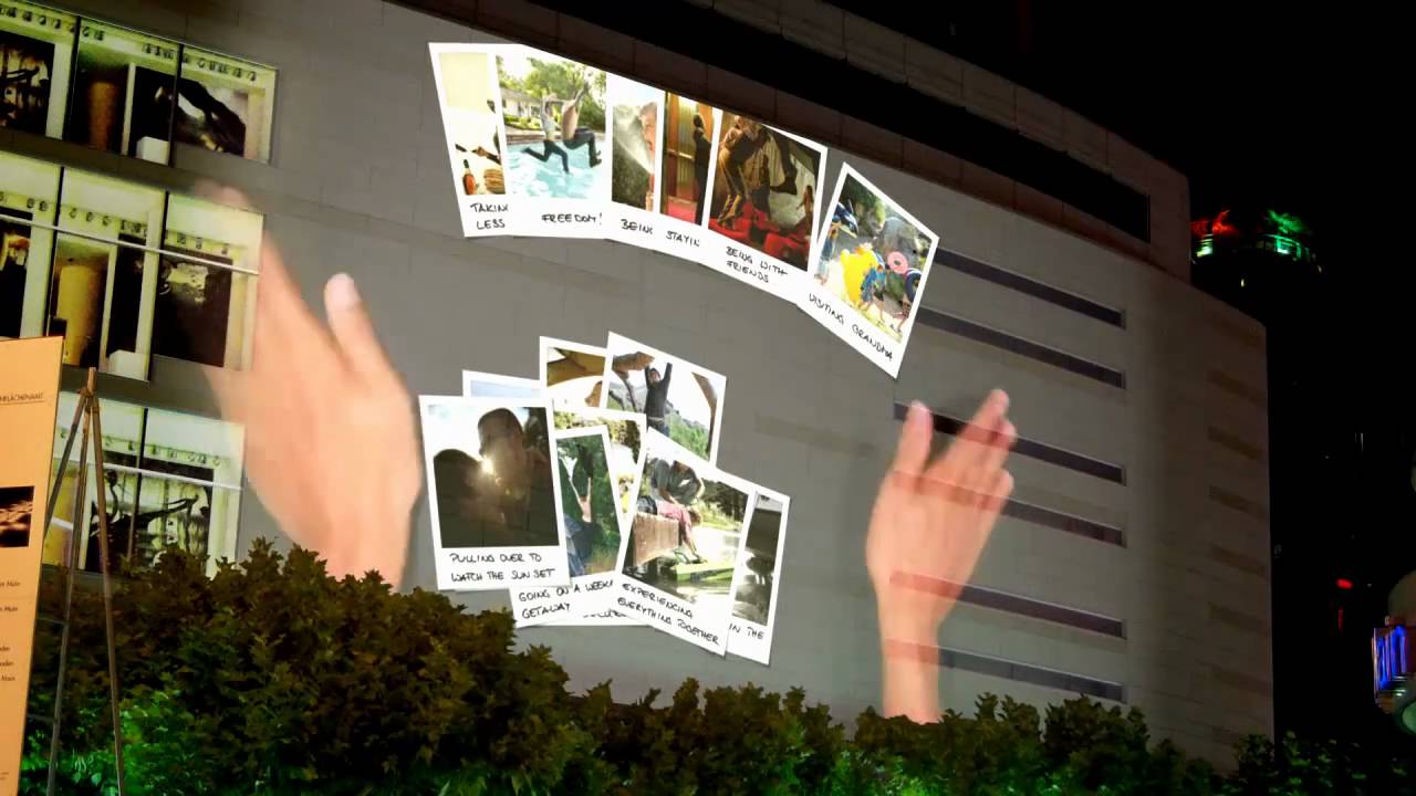 ViTech outdoor building projection - VOLVE - YouTube