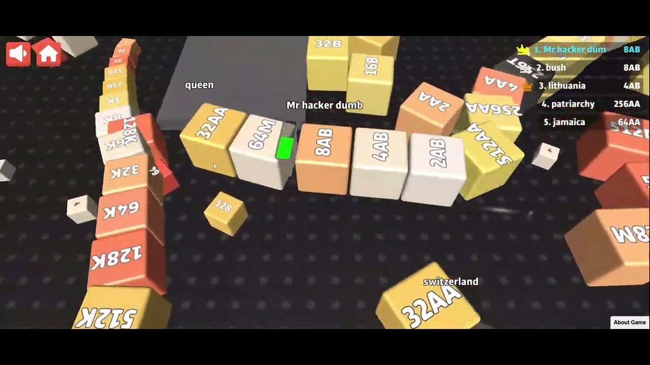 Cubes 2048: The highest score in history! 512AB - YouTube