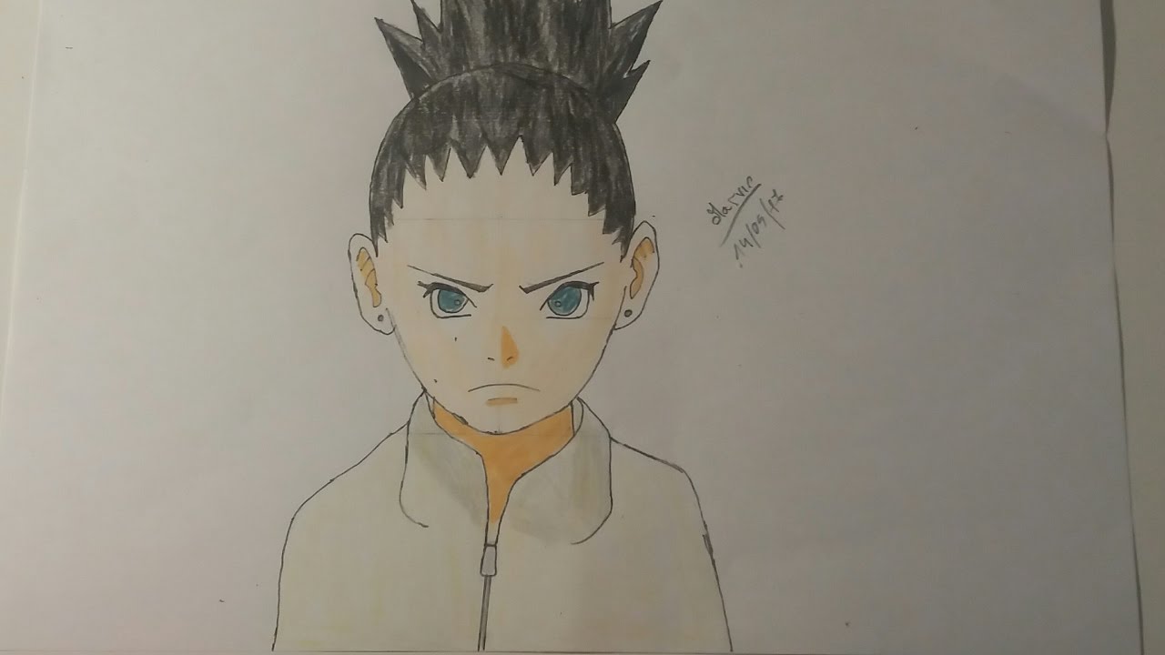 How To Draw Shikadai Nara - Boruto : Naruto Next Generations - YouTube