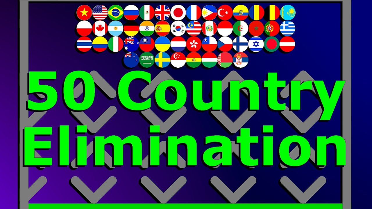 Random Elimination Country Marble Race - YouTube