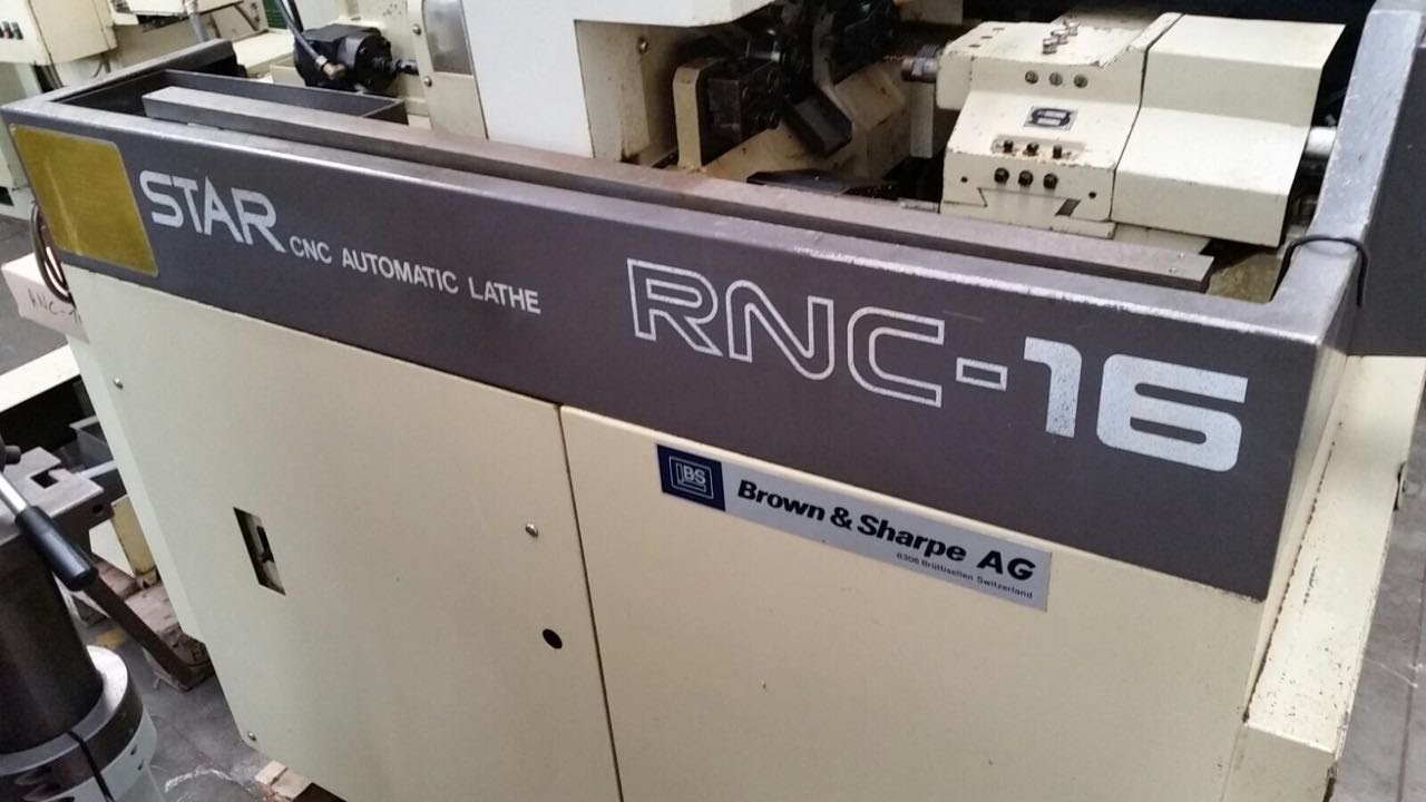 CNC Swiss Type Automatic Screw Machine - STAR RNC-16 - YouTube