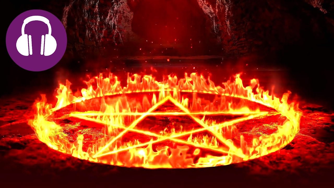 Embracing Darkness 💤 DIABLO 4 Pentagram Fire Ambience for Relaxation ...