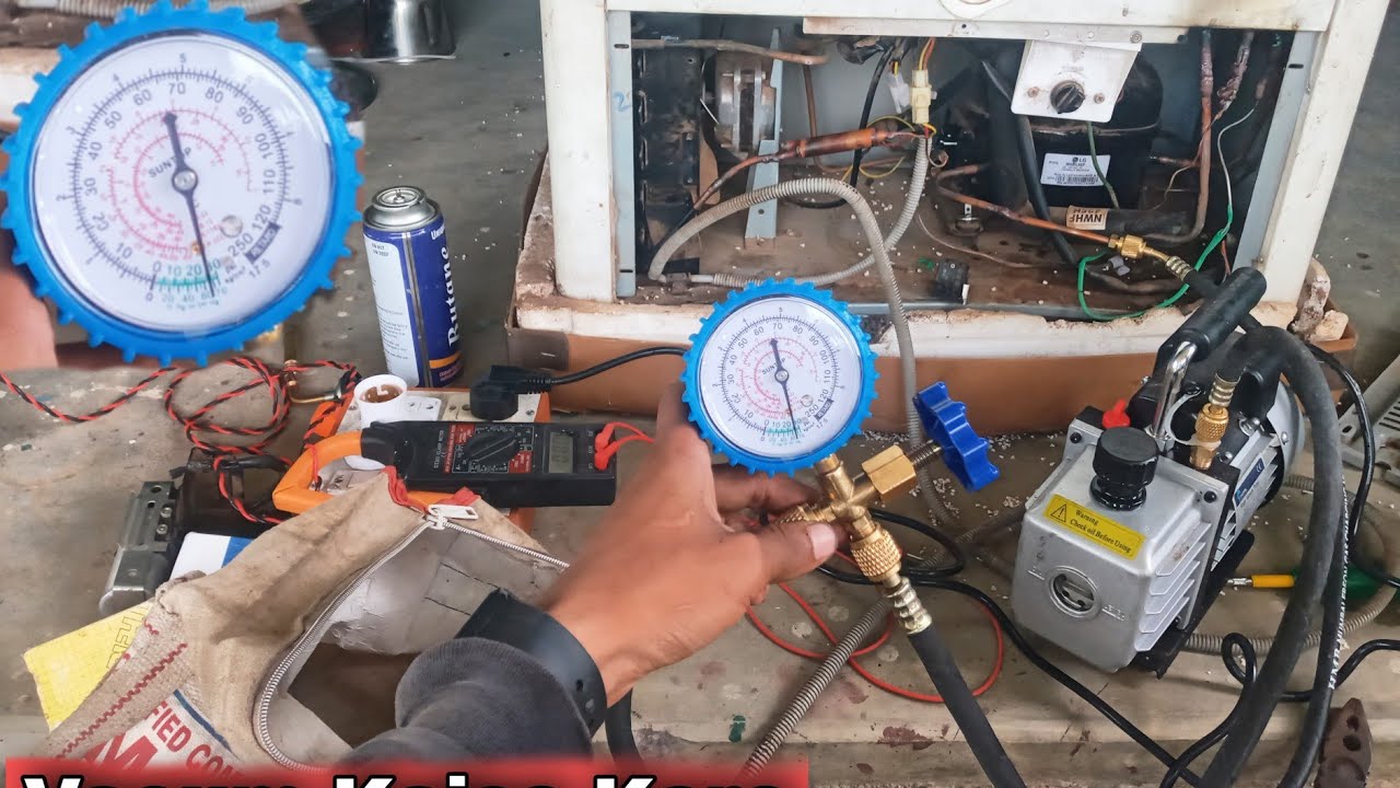Deep Fridge Gas Charging | D Fridge GAS Charge Kaise Kare || How To ...
