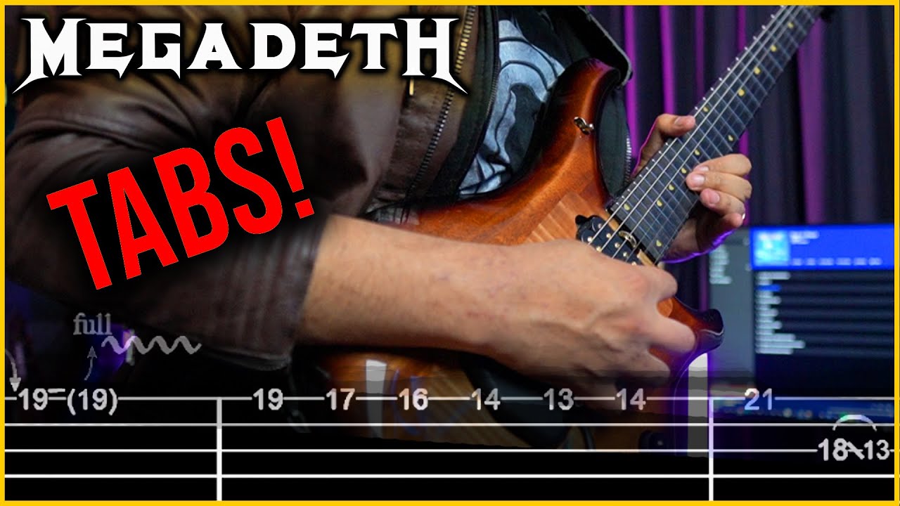 Megadeth Night Stalkers TABS + Guitar Cover (with all solos) - YouTube
