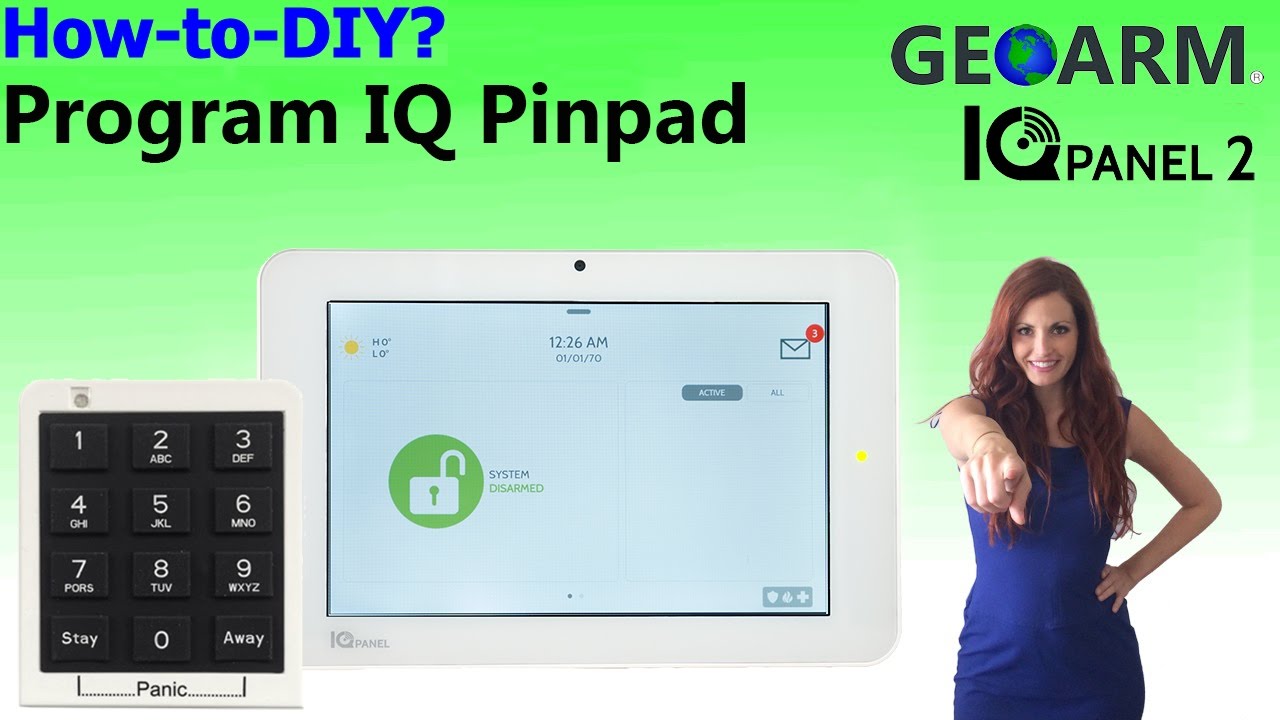Qolsys IQ Pinpad - IQ Panel 2 Programming - YouTube