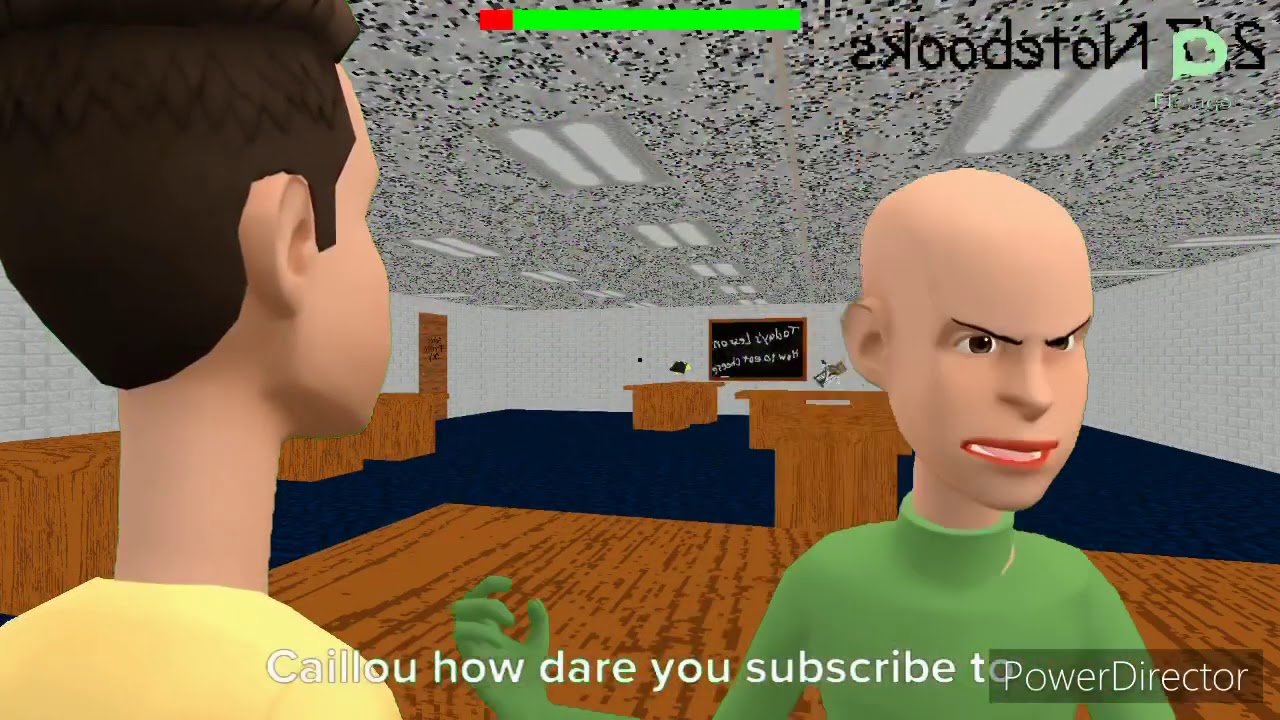 Baldi bashes caillou’s opinion/grounded - YouTube