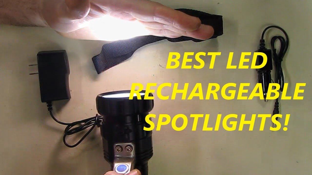 BEST LED Rechargeable Spotlights REVIEW - YouTube