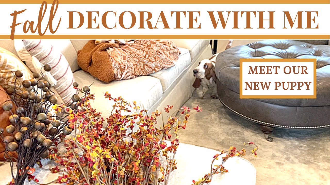 I'M BACK! LET'S DECORATE FOR FALL | FALL DECORATE WITH ME 2021 - YouTube