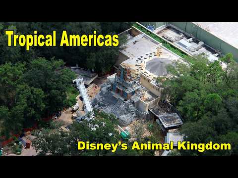 Current construction in Disney's Animal Kingdom. Tropical Americas.