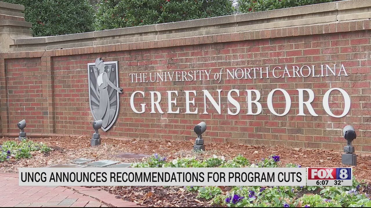 UNCG announces recommendations for program cuts - YouTube