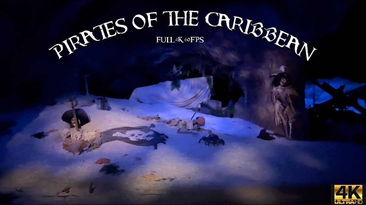Exploring the Pirate's Lair: Pirates of the Caribbean Ride in 4K 60FPS ...