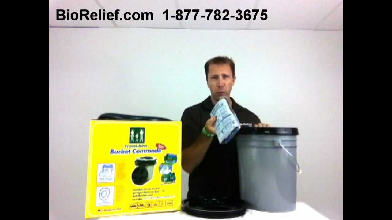 Travel John Bucket Commode Portable Toilet for Camping and Tailagting ...