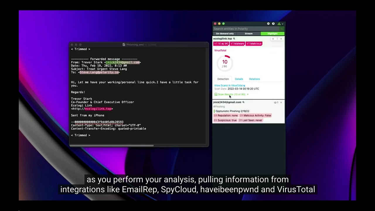 Want to investigate phishing emails directly from raw headers? - YouTube