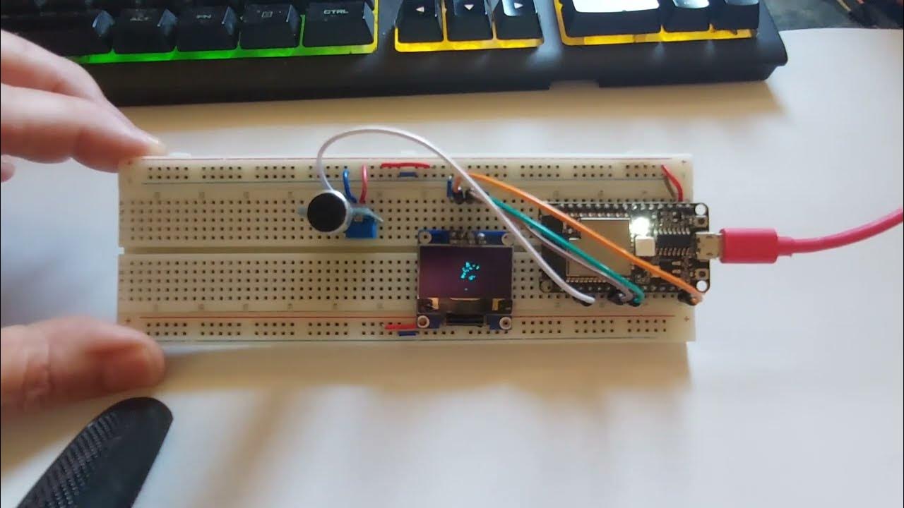 ESP32 Randomize Particle Noise sound sensor with oled display - YouTube