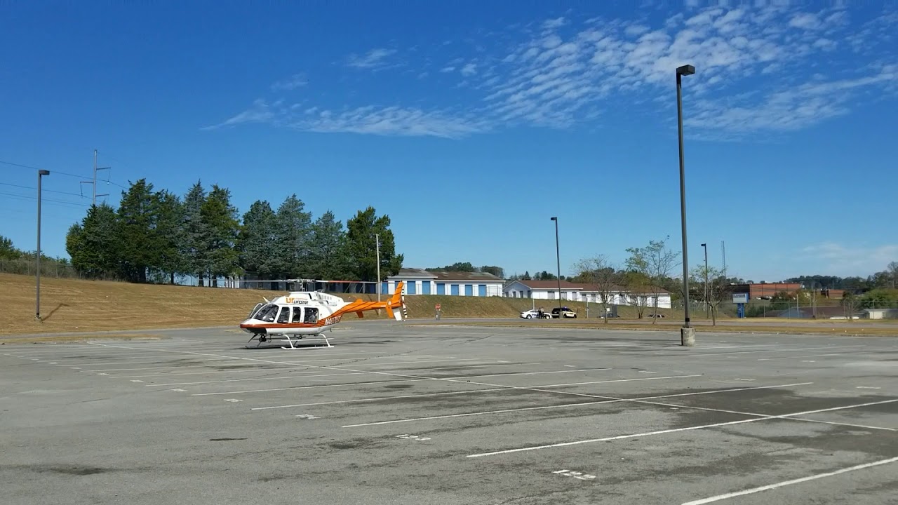 UT LifeStar Helicopter Engine spool up - YouTube