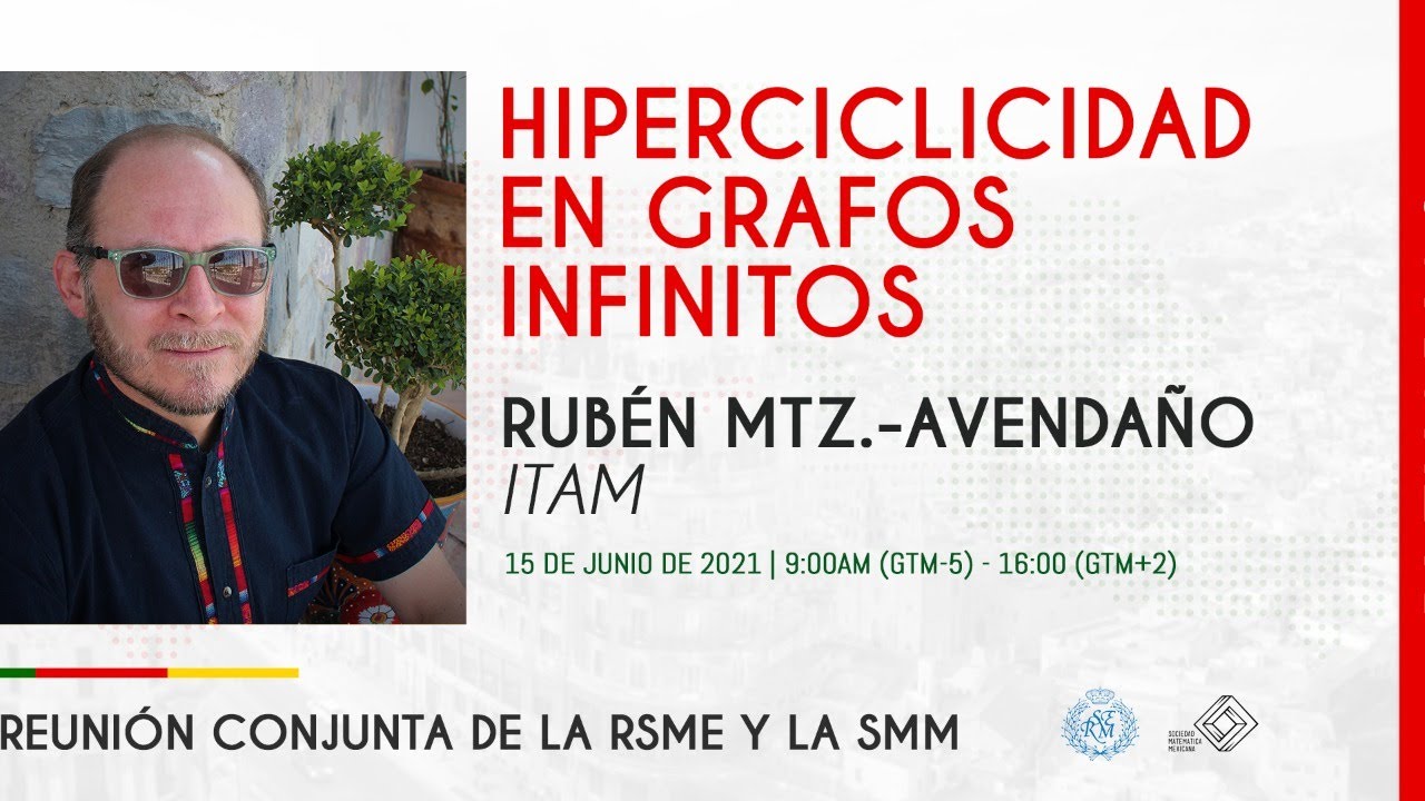 RC RSME-SMM | Plenaria "Hiperciclicidad en grafos infinitos" - Rubén ...