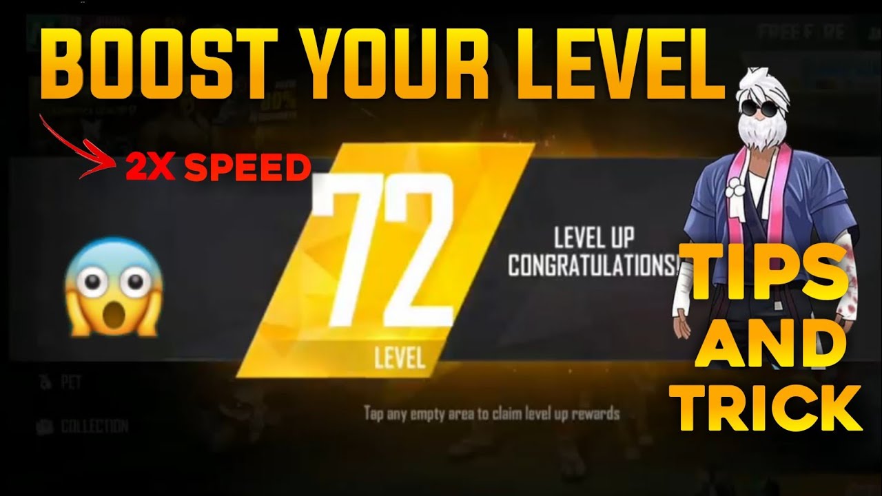 HOW TO INCREASE LEVEL BOOST YOUR LEVEL WITH 2X SPEED TIPS AND TRICK ...